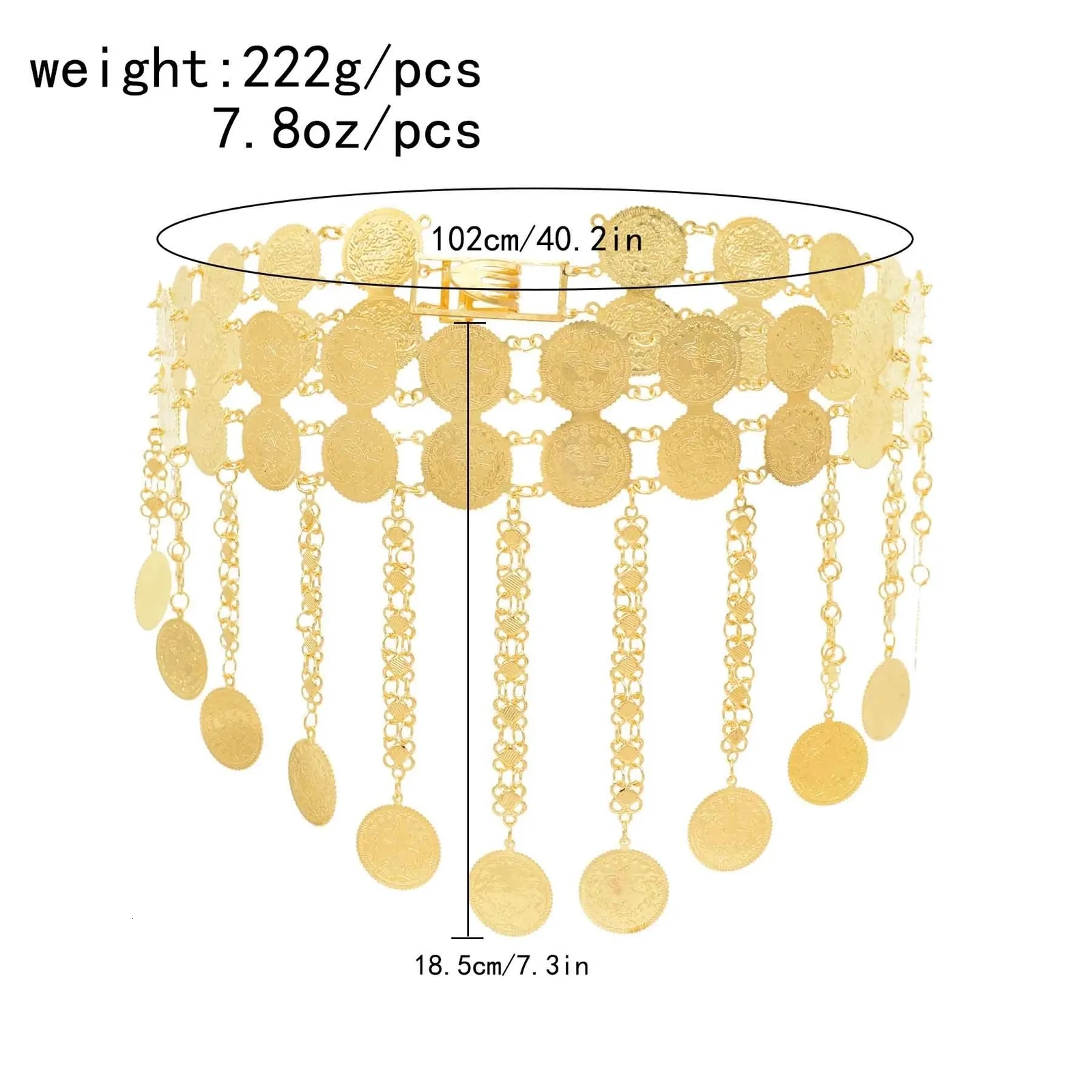 Navel Bell Button Rings Golden Double Layer Coins... From Qiyuan07, $10 ...