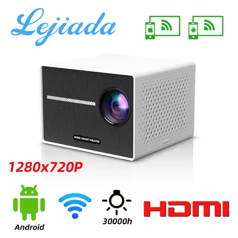 LEJIADA YG290 Portable Mini Projector with Built-in Android System ...