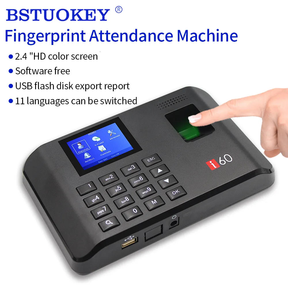 Biometric Fingerprint Time Clock Employee Time Recorder & Attendance ...
