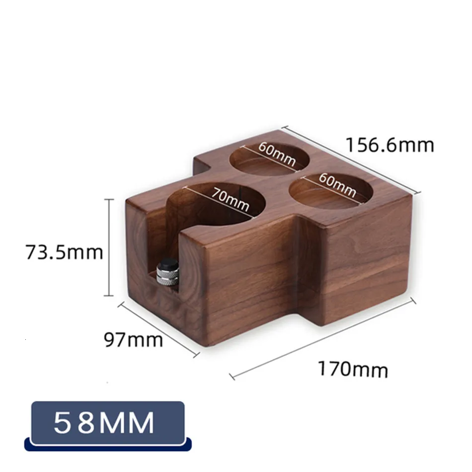 Walnut Wood Coffee Grinder And Brewer Set With Tamper Holder, Espresso ...