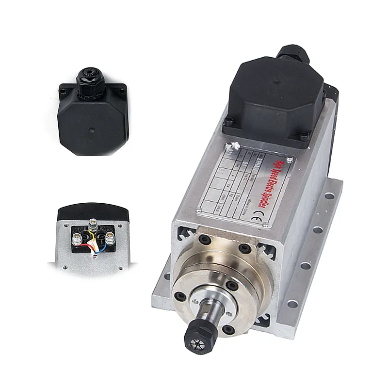 Wholesale Air Cooled Square 3018 Cnc 500w Spindle With Plug For CNC ...