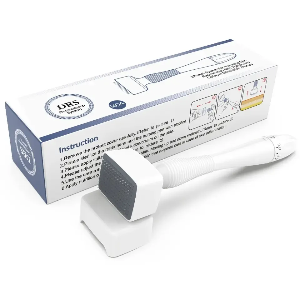 Adjustable Microneedle Derma Stamp - Hair Loss Treatment, 140 Needles ...