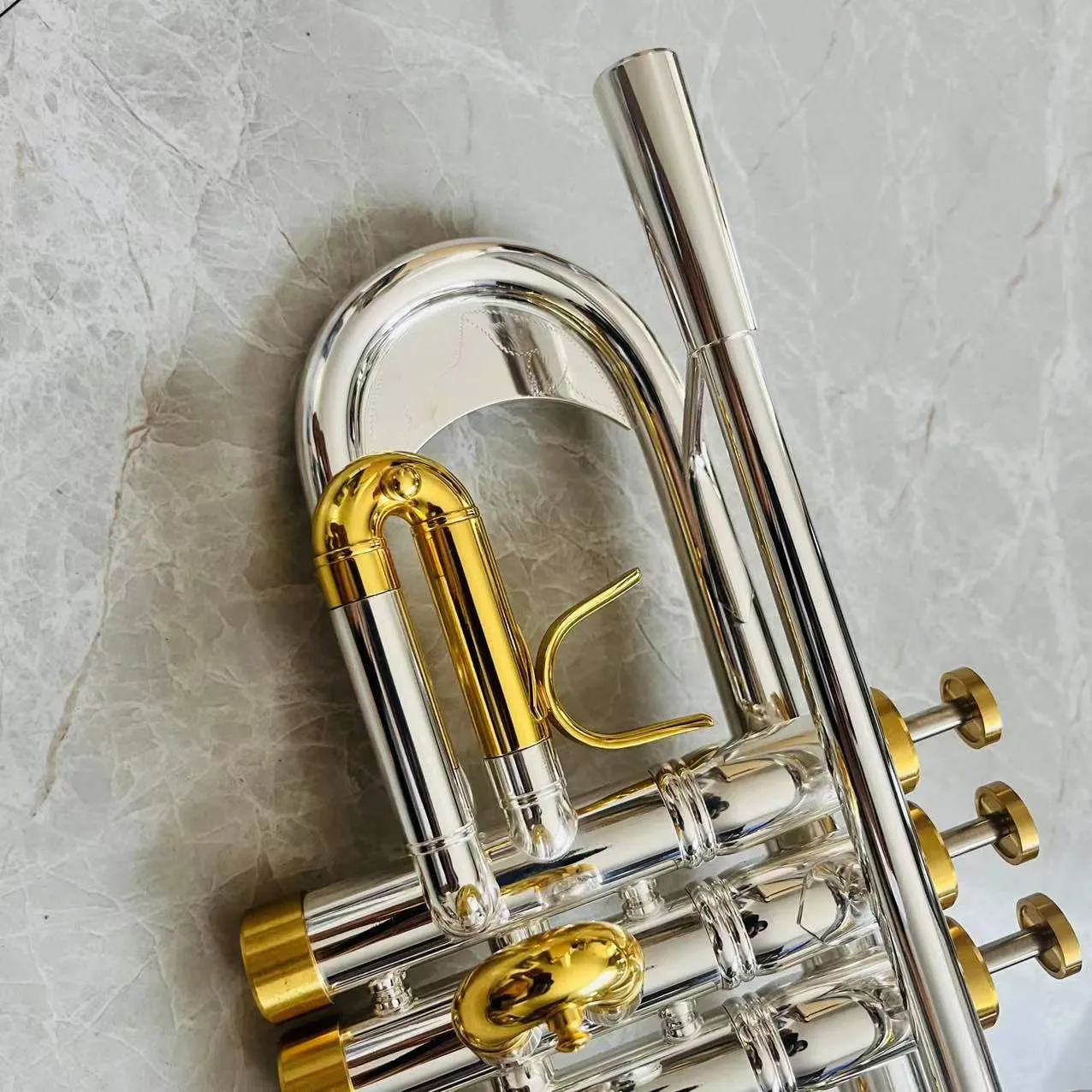 Professional Bb Trumpet - Silver Plated Brass, Smooth Valves, Includes ...