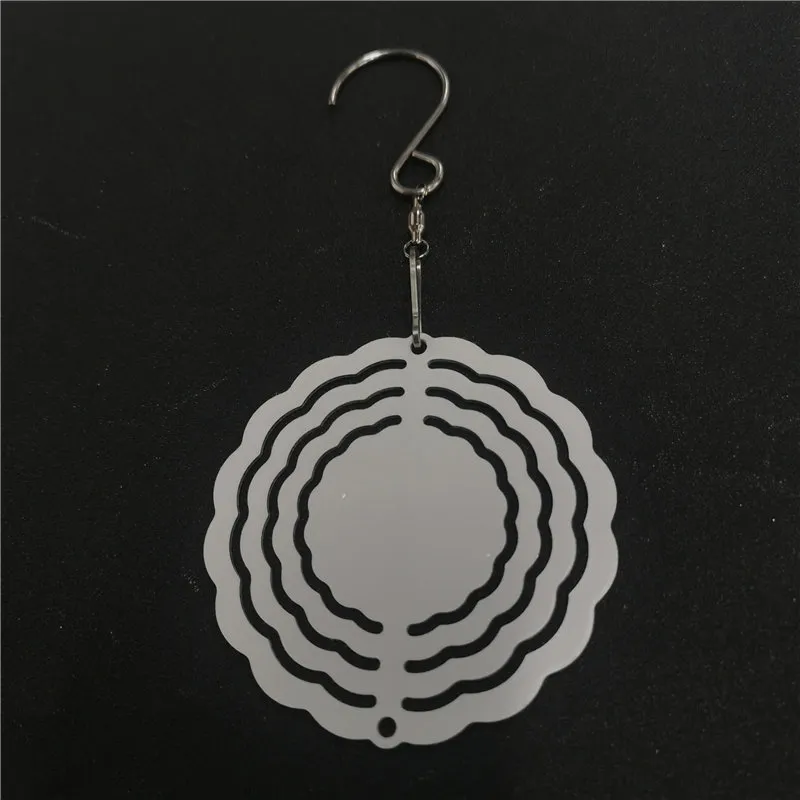 Sublimation Blank 76mm Aluminum Decorations With Hook Hot Transfer ...