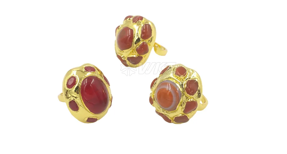Wedding Rings WT-R412 WKT Style Rings Natural Purple Fluorite ...