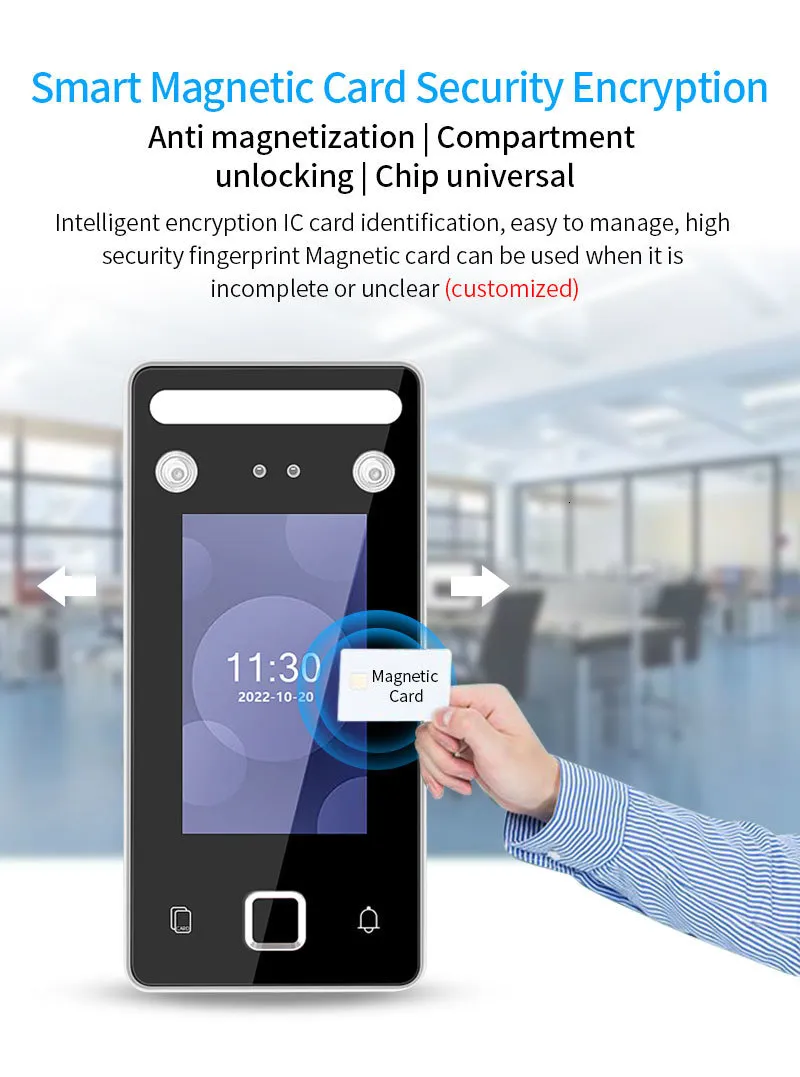 Biometric Face Attendance Machine | Metal Access Control System With ...