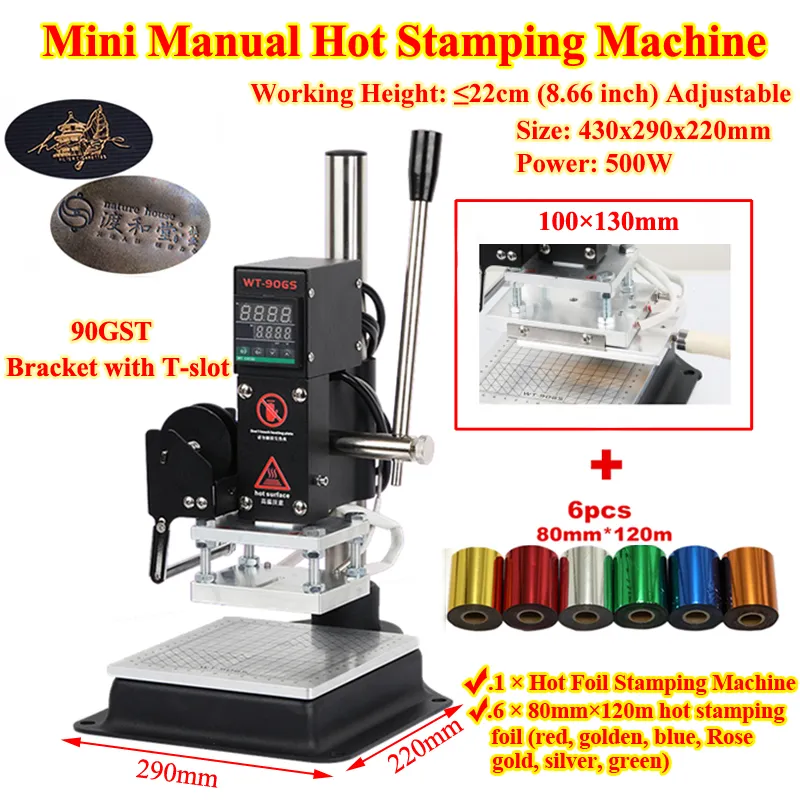 LY Mini Manual Hot Stamping Machine Embossing Machine Digital Includes ...