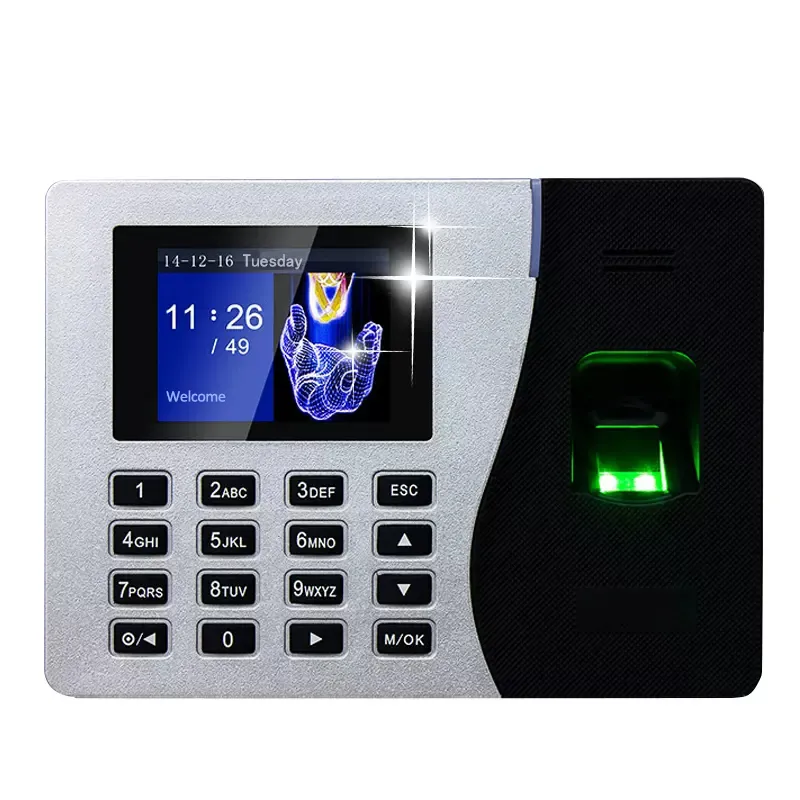 USB Fingerprint Time Attendance System Biometric Clock Recorder For PC ...
