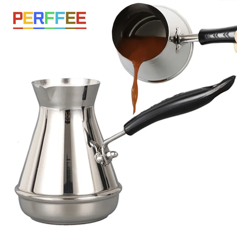Turkish Coffee Pots Cezve Ibrik Stainless Steel Long Handle Finjan ...