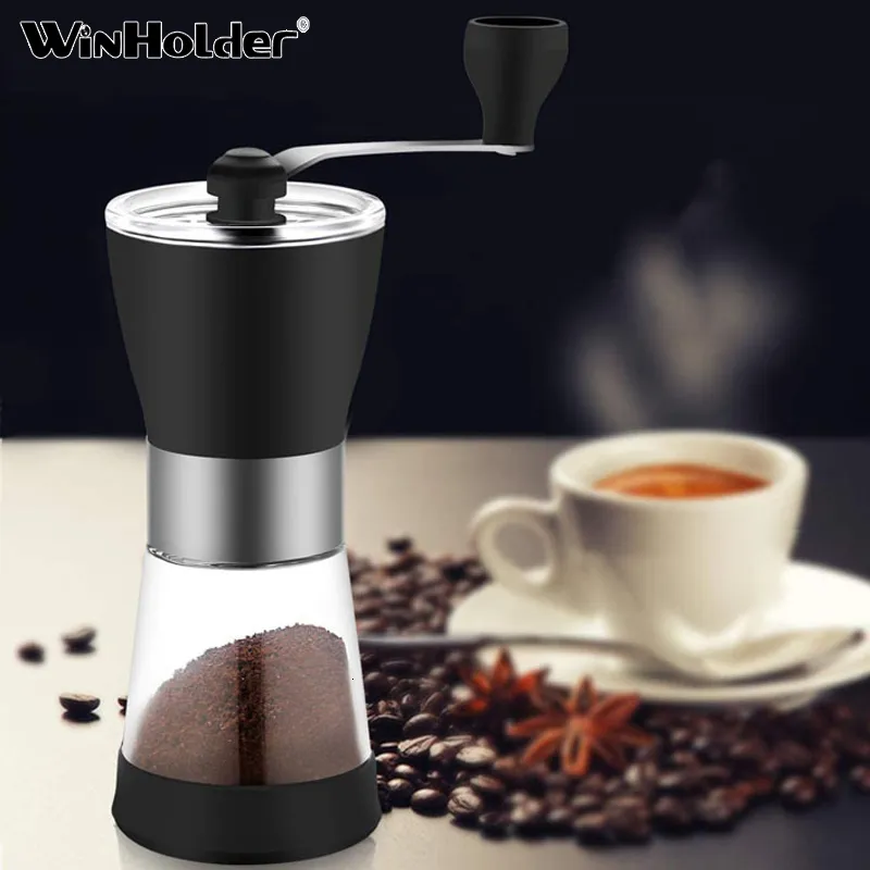 Portable Ceramic Burr Coffee Grinder, Adjustable Coarseness Manual ...