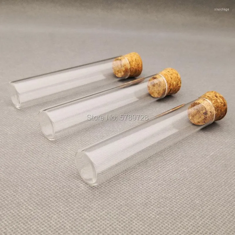 DHgate.com:10pcs/lot 20x100mm Glass Flat Bottom Tube With Cork Stopper ...
