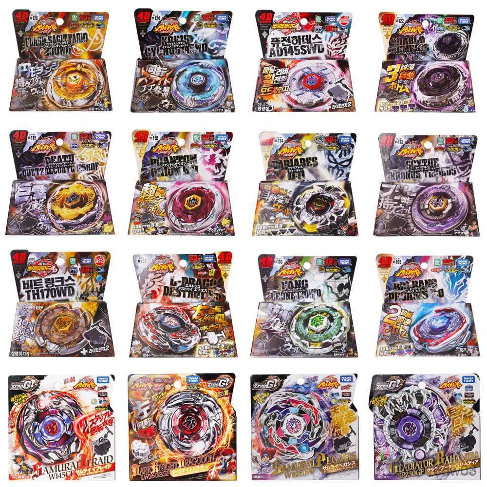4D Beyblade Metal Fusion Set With Launcher BB122, BB124, BB126, BB108 ...
