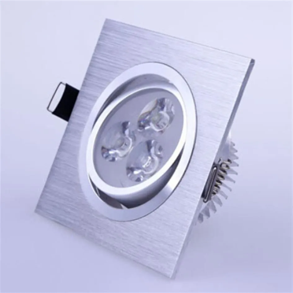 DHgate.com:9W Square LED Downlight, 3X3W 600 Lumens, Dimmable Warm ...