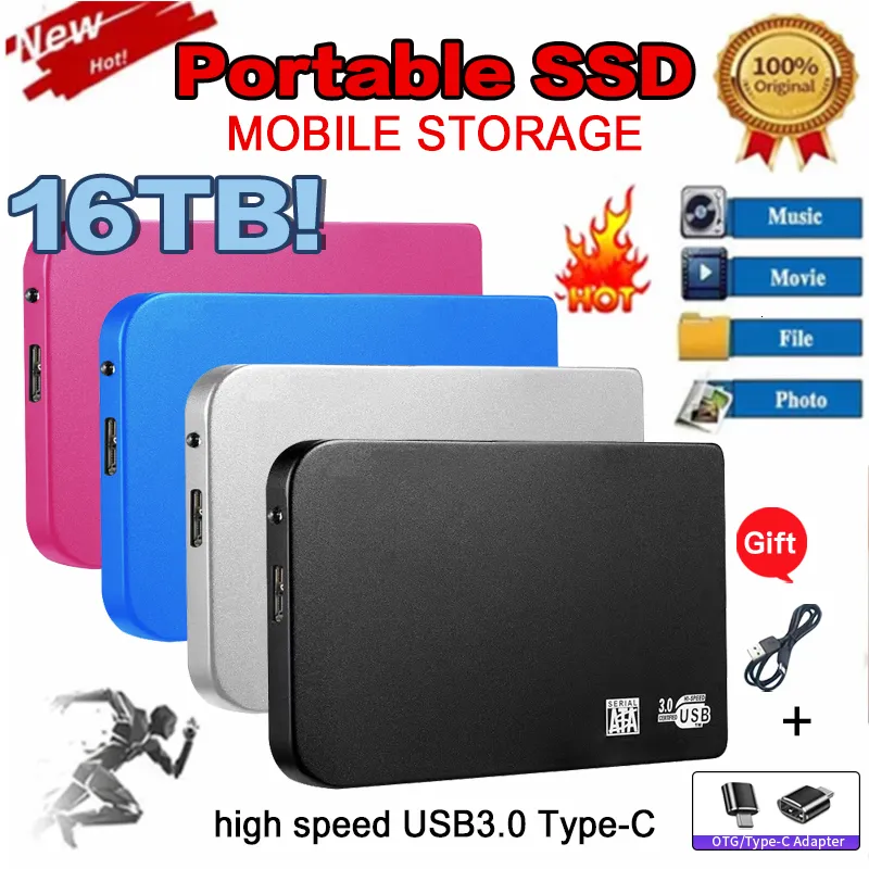 DHgate.com:Upgraded 1TB Portable SSD External Hard Drive, Type-C High ...