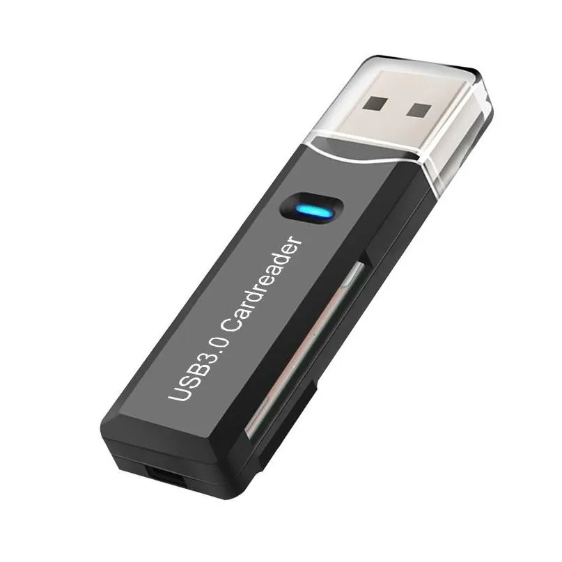 3 In 1 USB 3.0 Memory Card Reader: High Speed Micro SD TF To SD Card ...