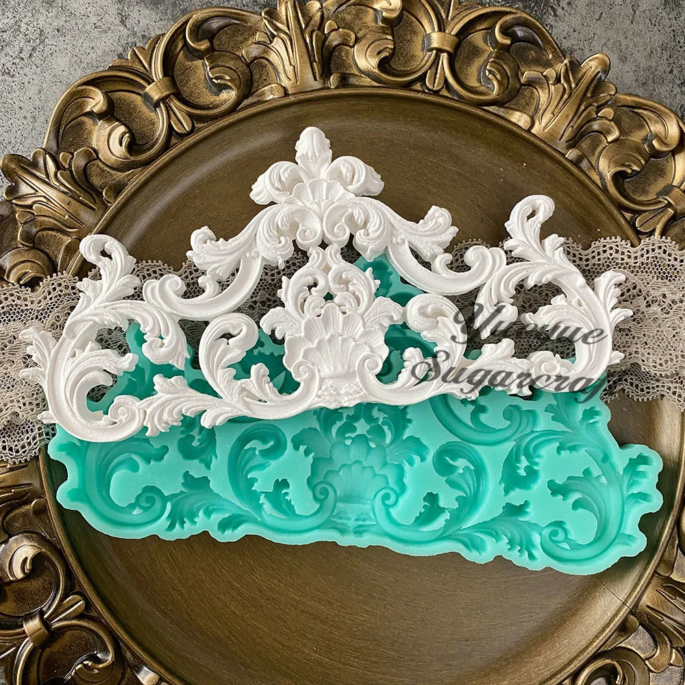 Cake Crown Silicone Epoxy Resin Plaster Mould DIY Wedding Cake And ...