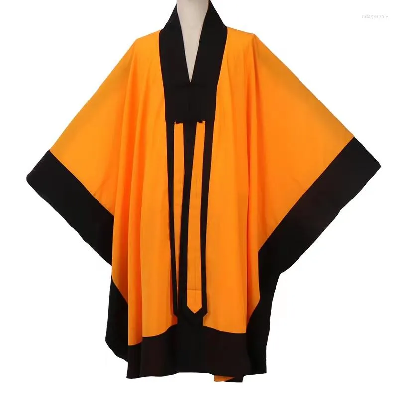 Chinese Traditional Taoist Robe Daopao Priest Overcoat for Men Cotton ...