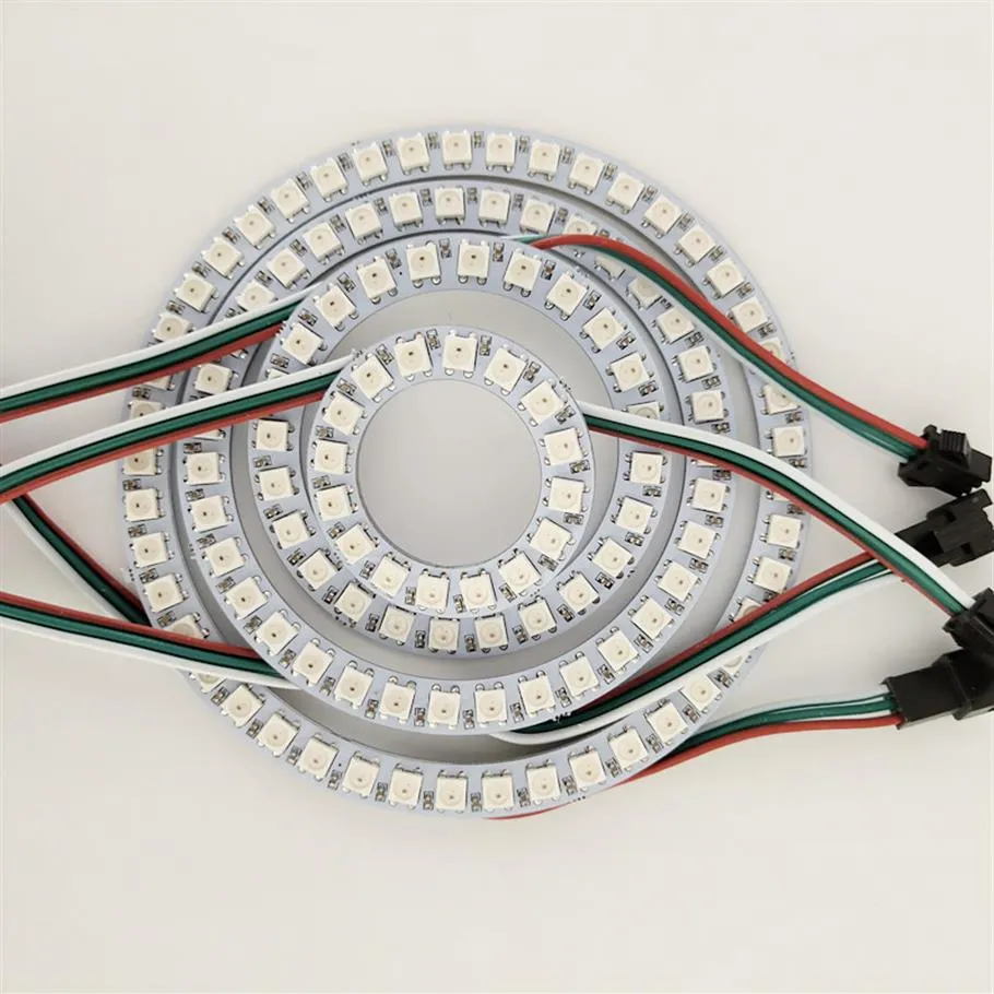 DHgate.com:WS2812B LED Ring, 16/24/35/45 Bits, RGB Dream Color, 5050 ...