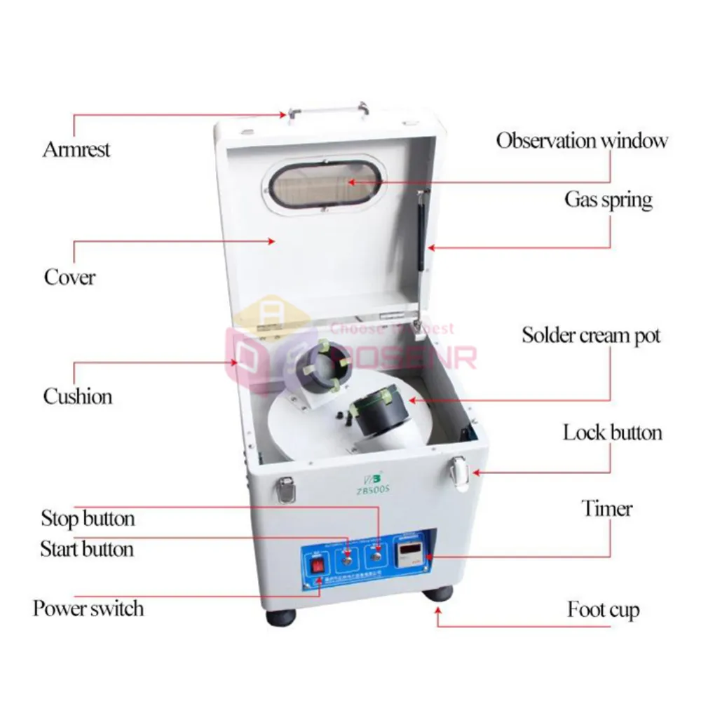 ZB500S Automatic solder paste mixer machine for SMT Machines - Ideal ...