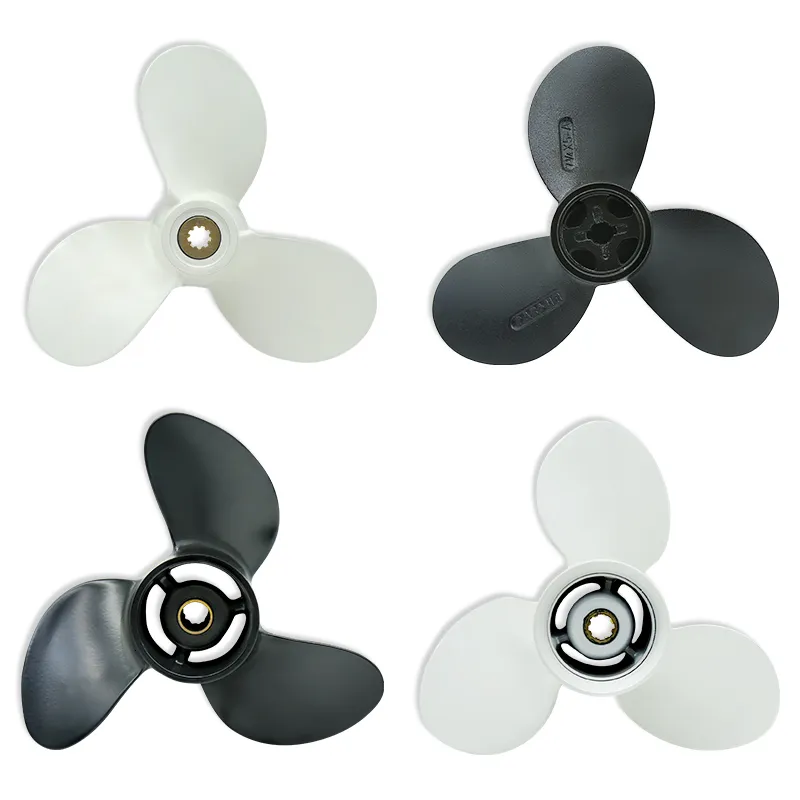 DHgate.com:3 Blades Aluminum Alloy Outboard Motor Propeller Engine Accessories for Marine 230713 ...