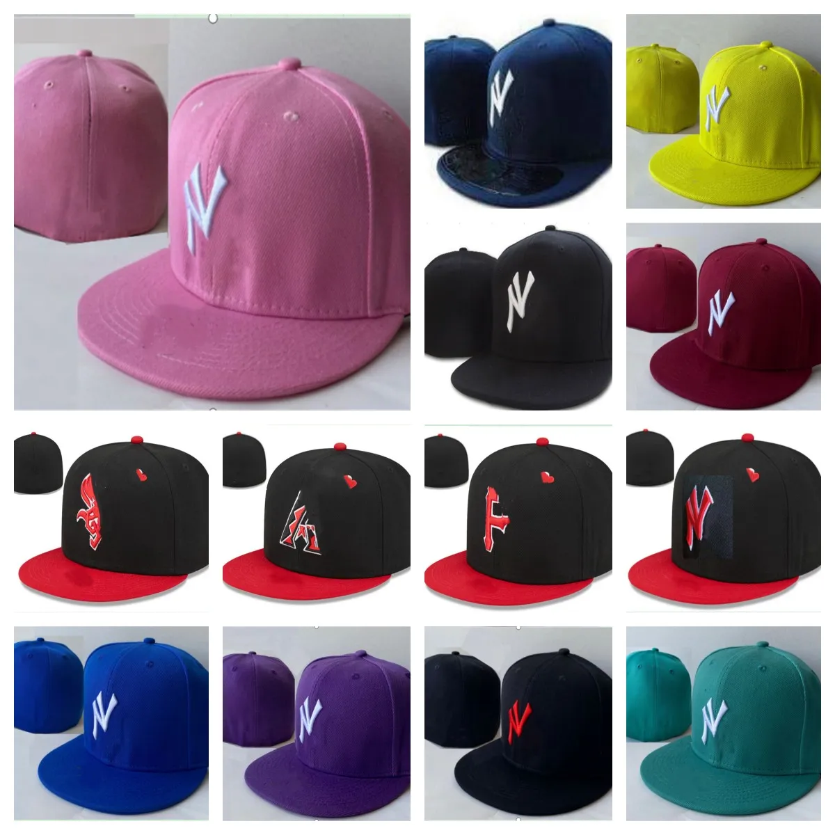 DHgate.com:Fitted hats Snapbacks hat All Team Logo unisex Designer Adjustable baskball Caps ...