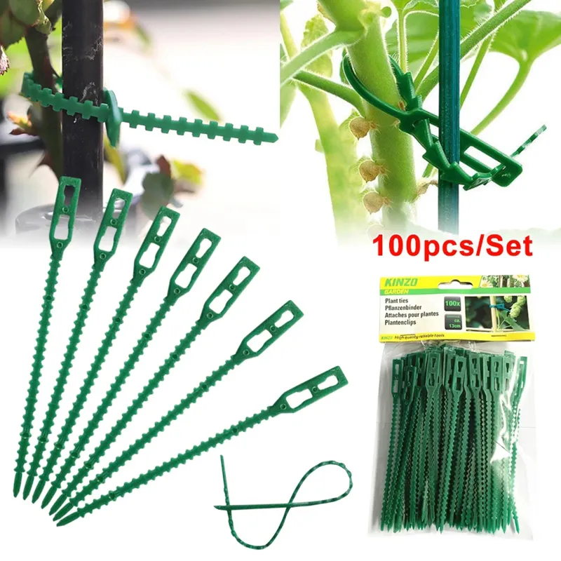 Reusable Plant Support Clips 13cm - Garden Vine & Vegetable Clamps ...
