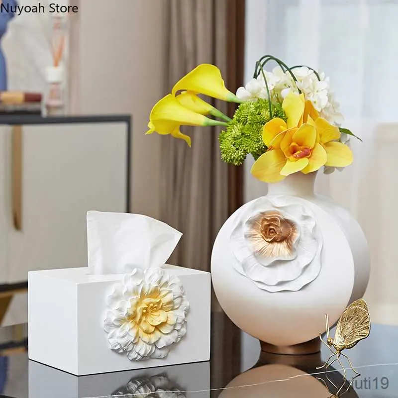 DHgate.com:Creative Carved Tissue Box Vase: Minimalist Modern ...