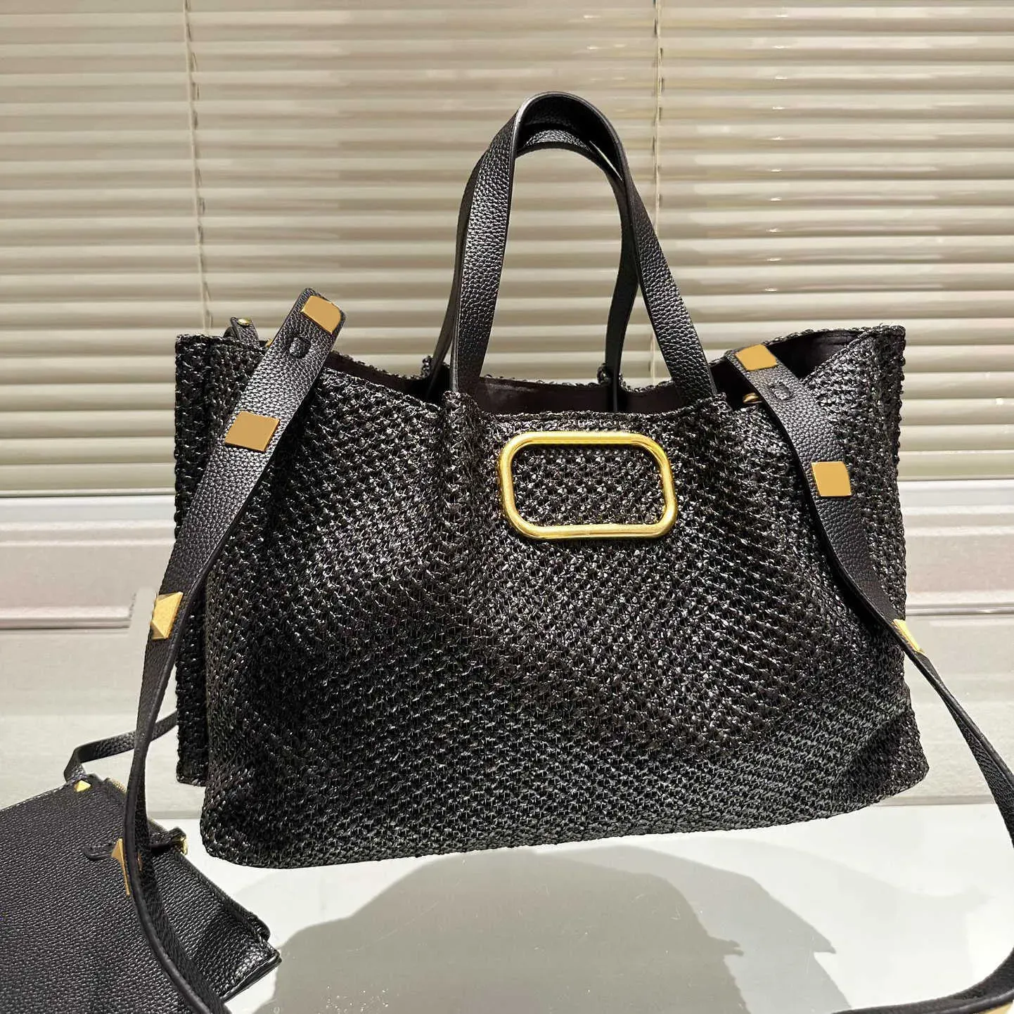 DHgate.com:Raffia Beach Tote Bags for Women, Designer Straw Cane Tote ...