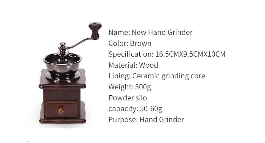 DHgate.com:Premium Manual Coffee Grinder for Fresh Ground Beans - Sleek ...