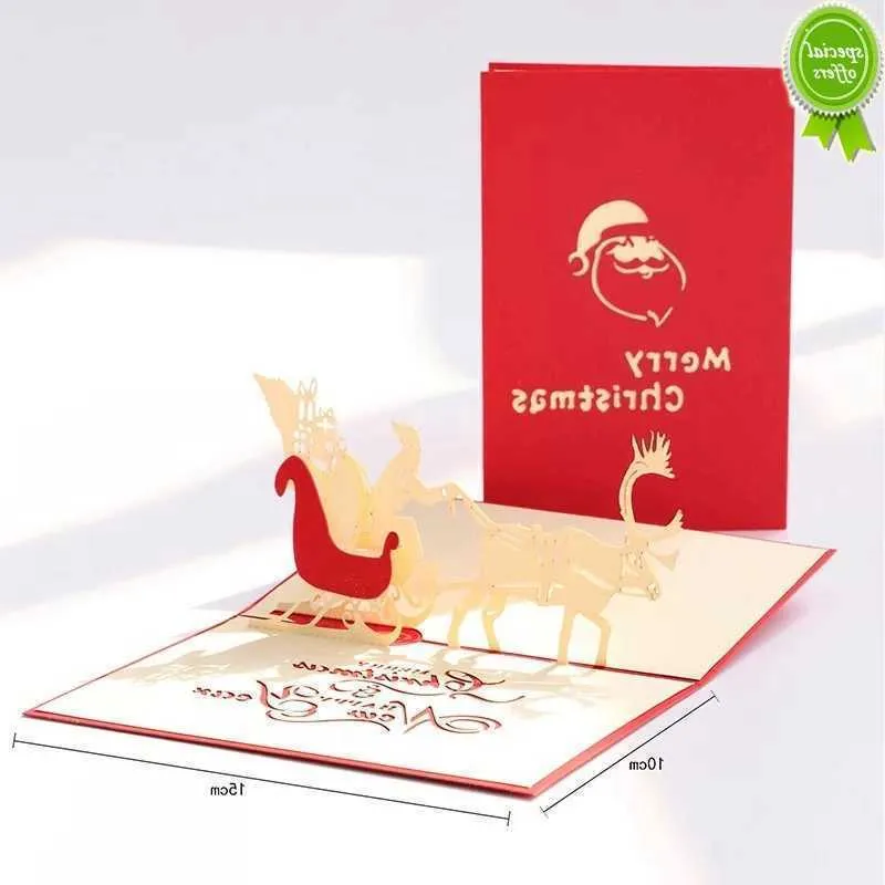 New Creative Merry Christmas Small Greeting Cards, Mini Christmas Cards ...