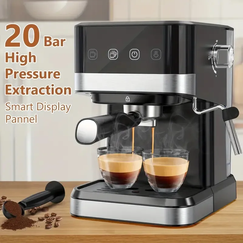 DHgate.com:Sleek Stainless Steel Espresso Machine with Advanced Milk ...