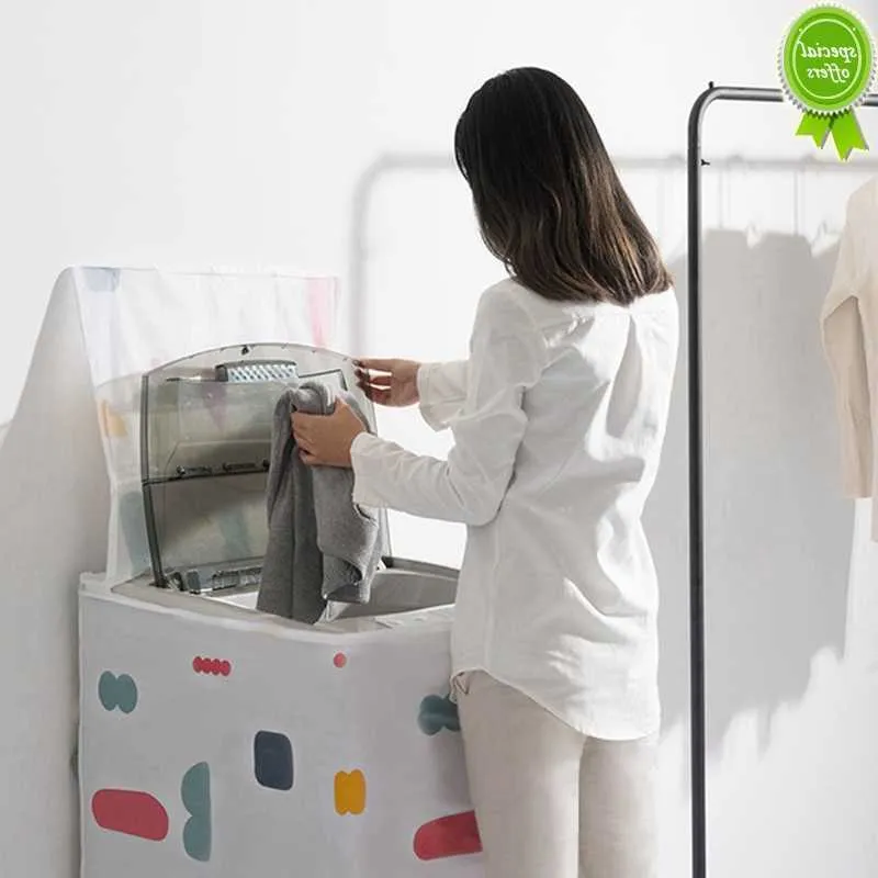 Waterproof Sunscreen Washing Machine Cover, Front Top Open Automatic ...