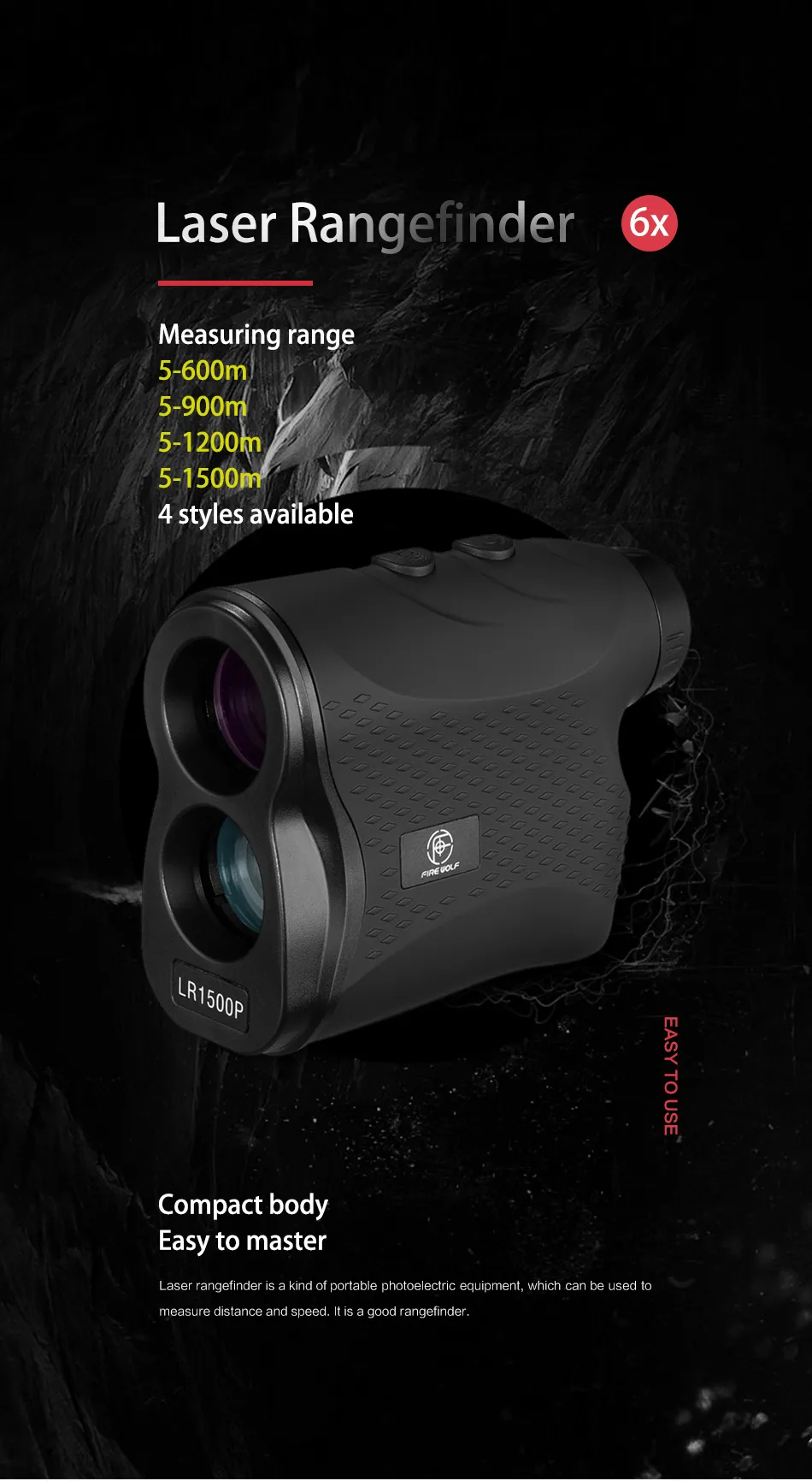 Mini Laser Range Finder Hand Held Hunting Distance Angle Speed Measurer ...