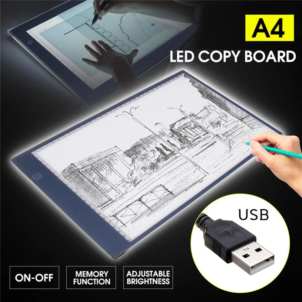 DHgate.com:LED Light Box Tracing Board Copy Pads, A4 Size, Portable Digital Drawing Tablet for ...