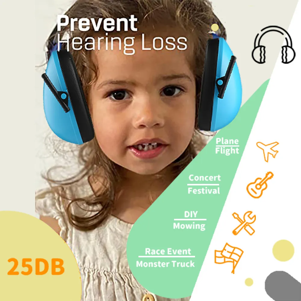 DHgate.com:Kids Adjustable Noise-Reducing Earmuffs: 25dB SNR, Ear ...