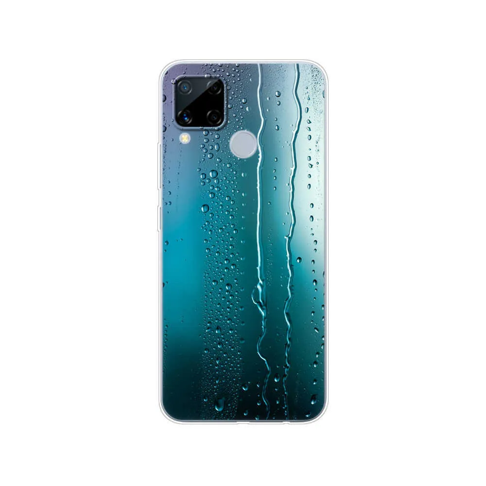 For Realme C15 Case Soft Silicon TPU Back OPPO RMX2180 C 15 RealmeC15 ...