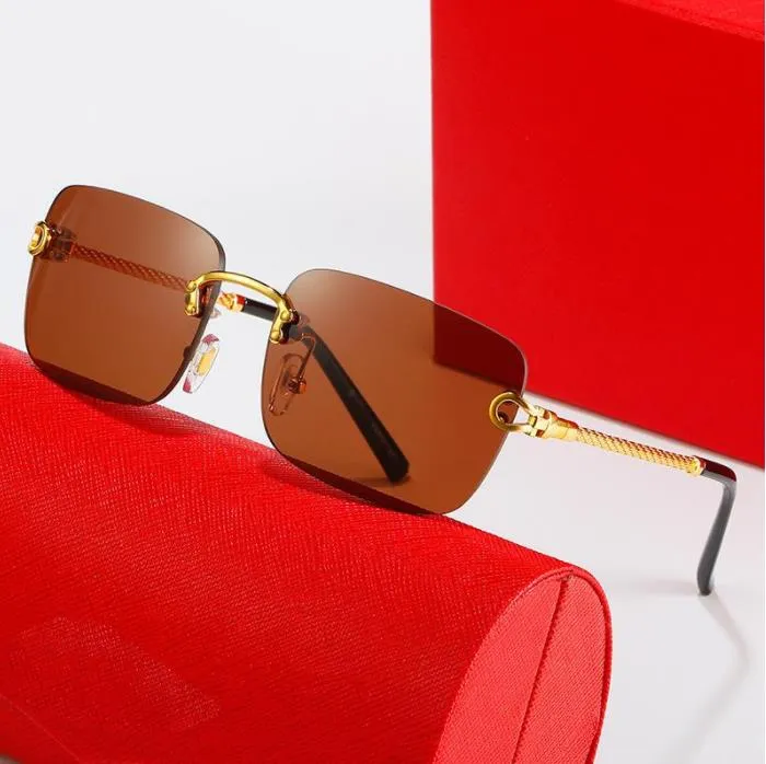 Carti Inspired Rimless Rimless Sunglasses Mens For Men And Women