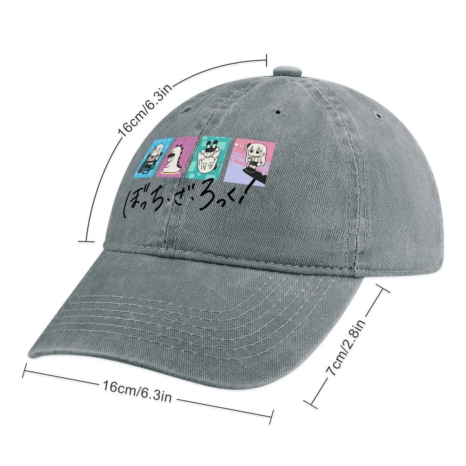Bocchi The Rock Hitori Gotoh Chibi Cowboy Cute Ladies Baseball Caps ...