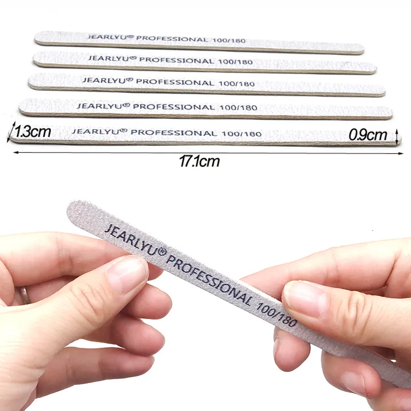 Nail Files Grey Sandpaper Wood Emery Board for Acrylic and Gel Polish ...