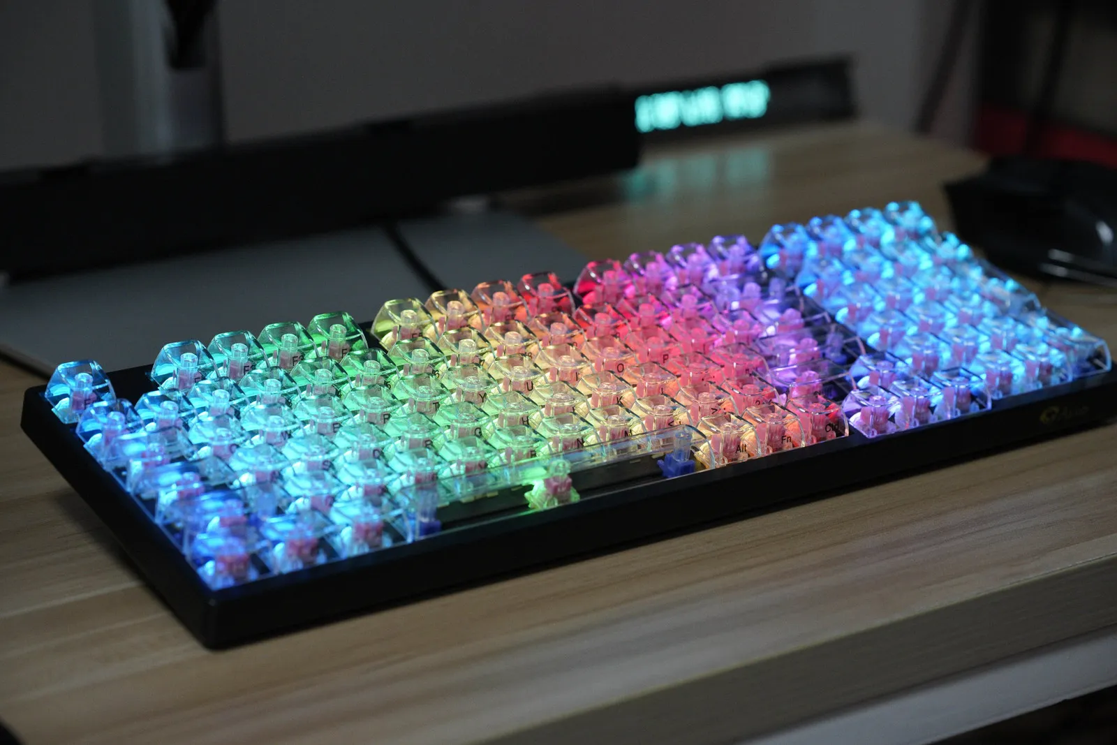 132 Crystal Transparent Keycaps For MX Switch Mechanical Gaming Glass ...