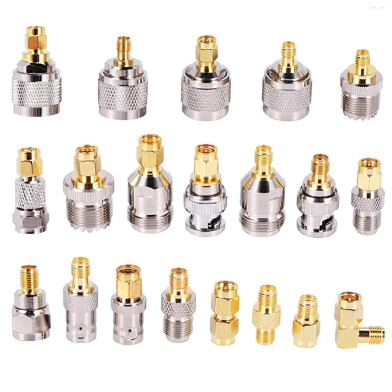UHF Female to Male BNC N Type RF Adapter Connector Kit for SMA ...