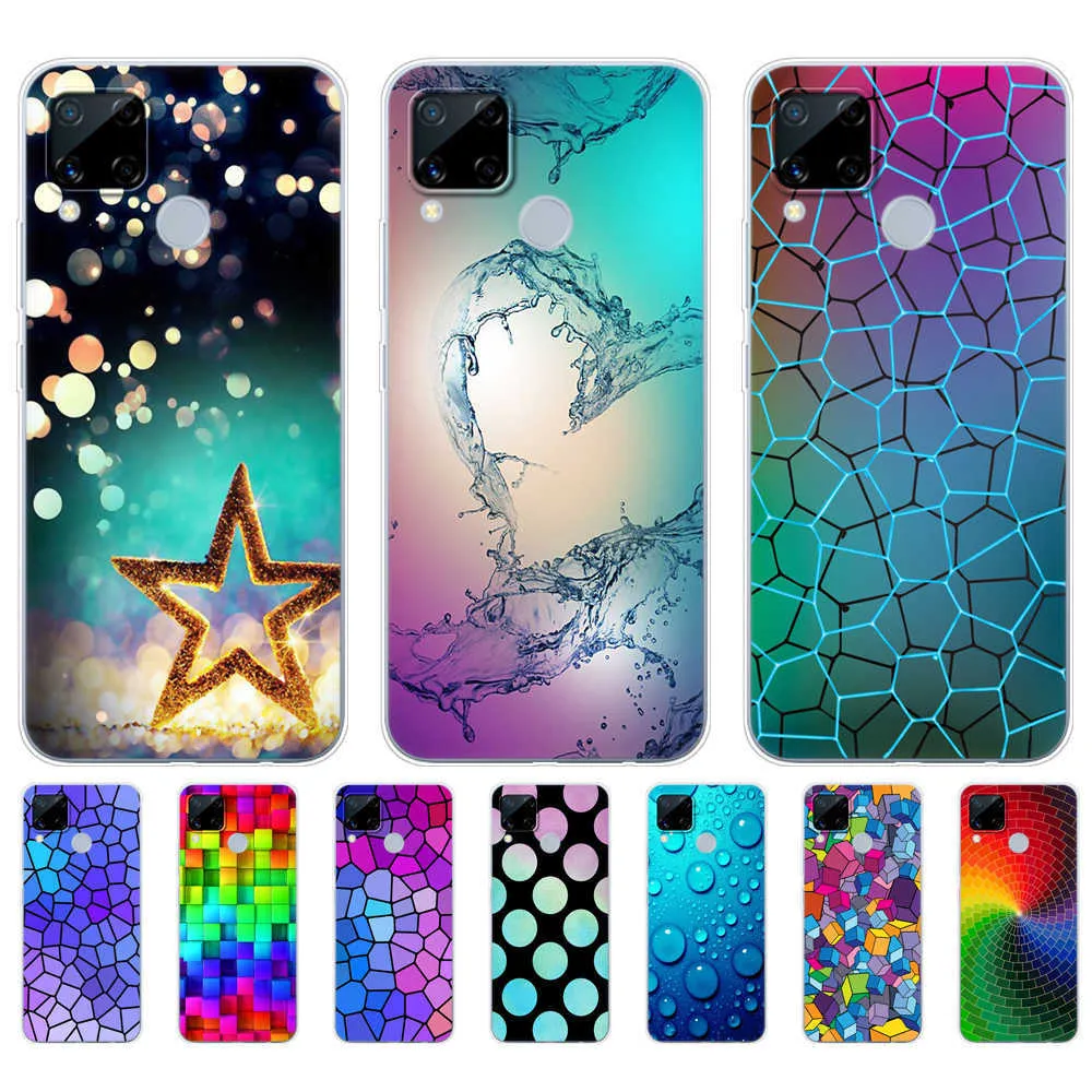 For Realme C15 Case Soft Silicon TPU Back OPPO RMX2180 C 15 RealmeC15 ...