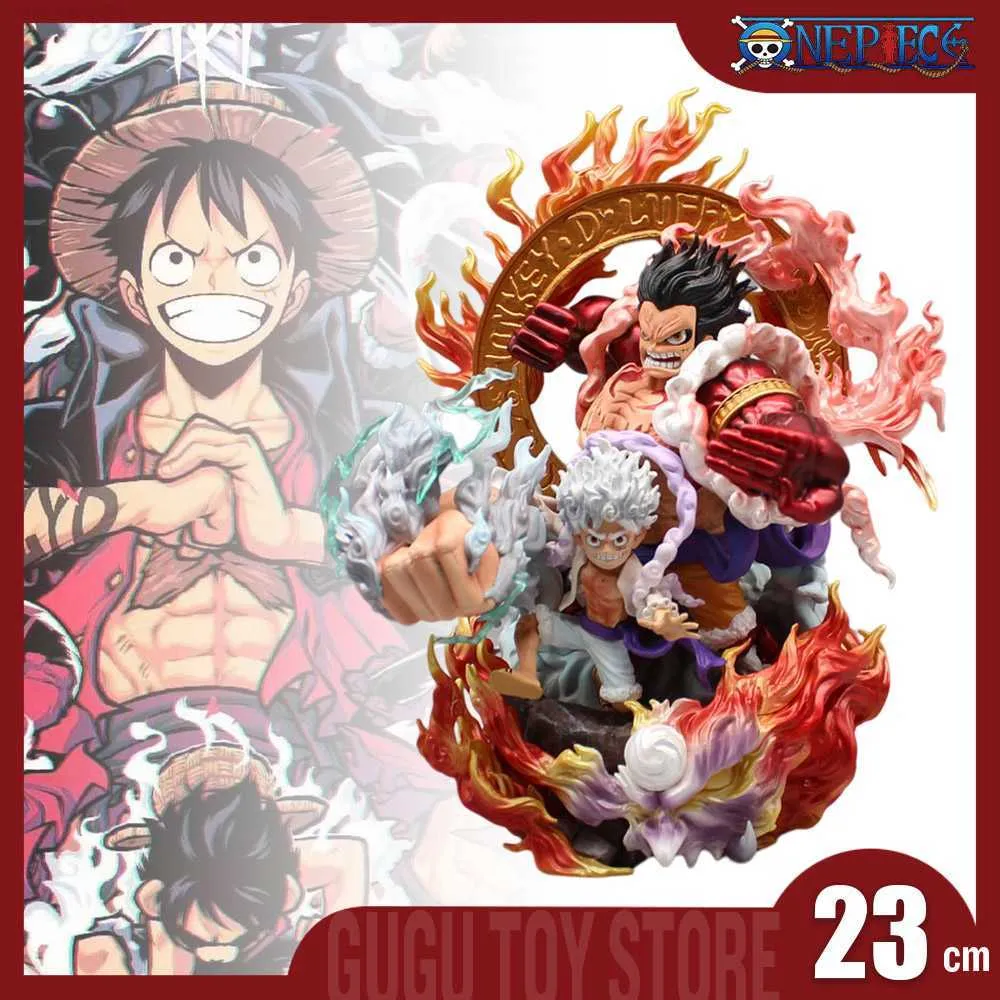 One Piece Figure: Monkey D. Luffy Anime Figurine Wano Country PVC ...