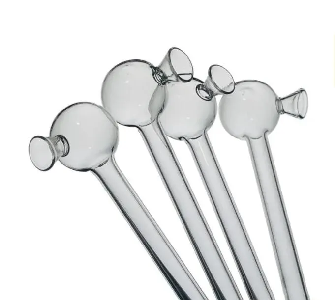 Pyrex Unbreakable Oil Burner Pipe, Clear Glass Tube With 30mm Ball ...