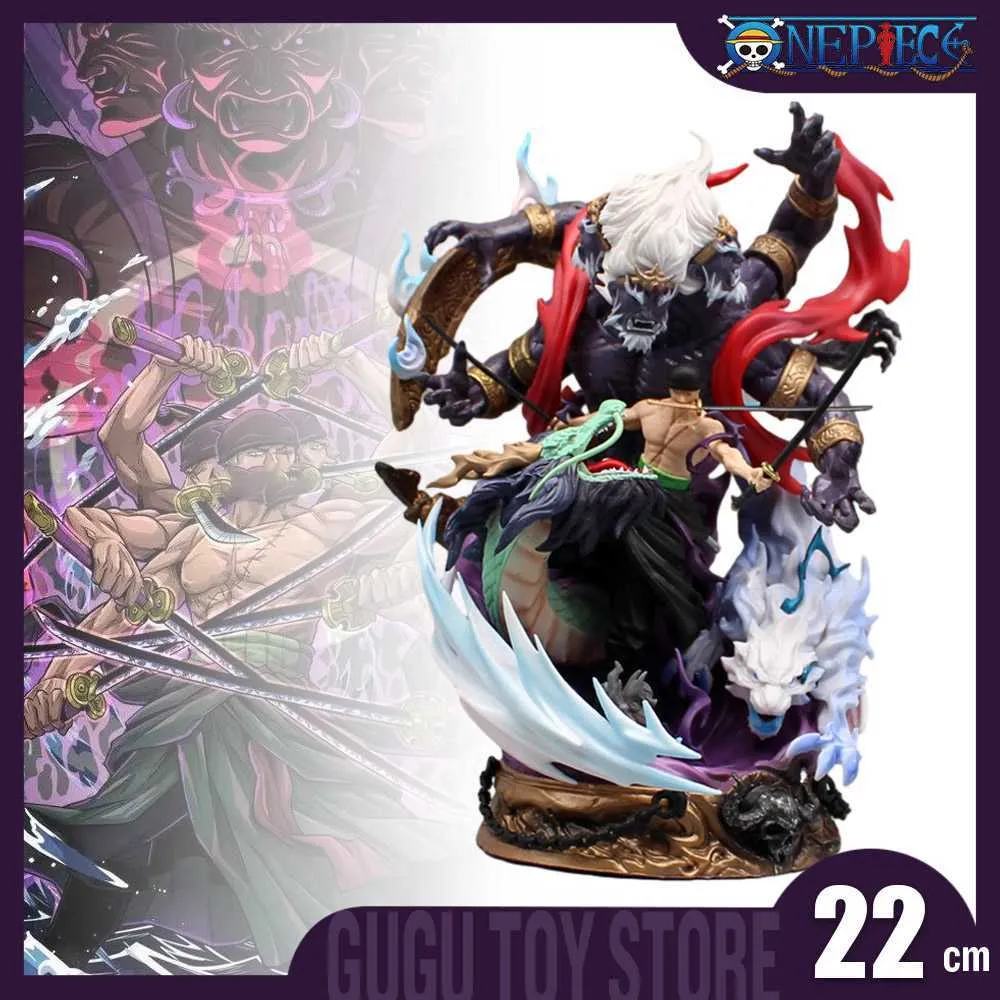 Anime One Piece Zoro Figure: Dynamic Action Pose Figurine, 22cm PVC ...