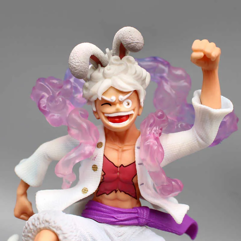 One Piece Monkey D. Luffy White Rabbit Cap Statue Figurine 24cm PVC ...