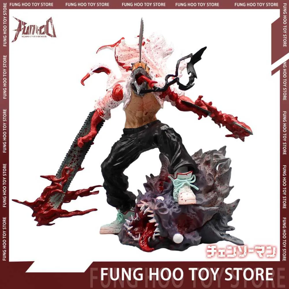 DHgate.com:Chainsaw Man Denji PVC Figure, 29cm Anime Manga Statue ...
