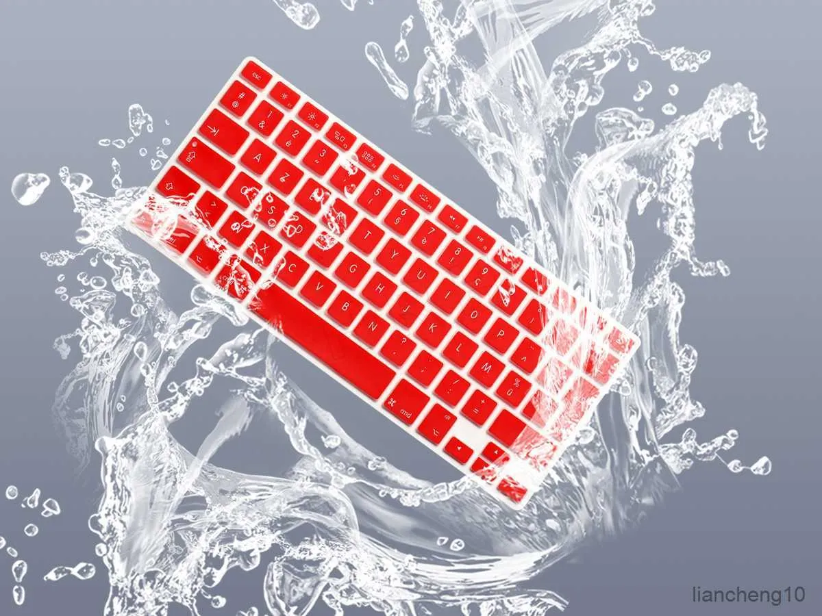 RYGOU French UK/EU Clavier AZERTY Laptop Keyboard Plastic Cover Skin ...