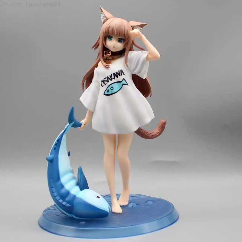 Kawaii 23cm My Cat Is A Cute Girl Drifters Anime Figure Kinako Action ...