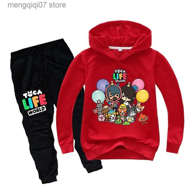 Toca Boca Life World Kids Sweatshirts Set Sweatshirt And Pants With ...